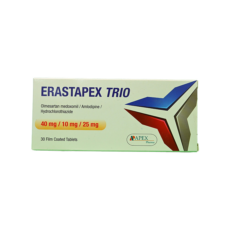 ERASTAPEX TRIO 10 MG/40 MG/25 MG 30 TABLET | Abdin Pharmacies
